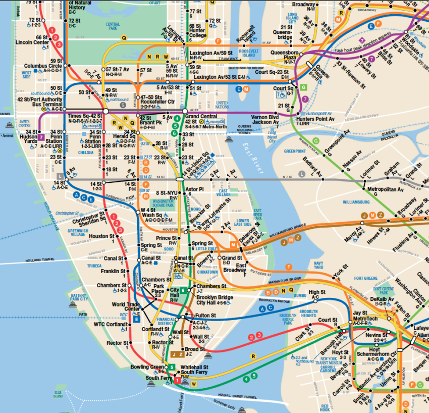 Luggage storage guide for Station around NYC - Free Interactive price map